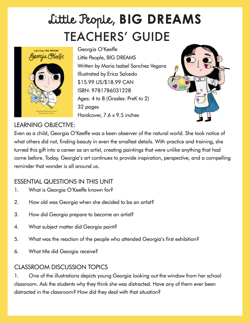 New Downloads for Virtual Learning - Little People, BIG DREAMS